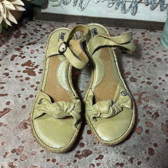 Born | Shoes | Born Leather Wedge Sandals | Poshmark
